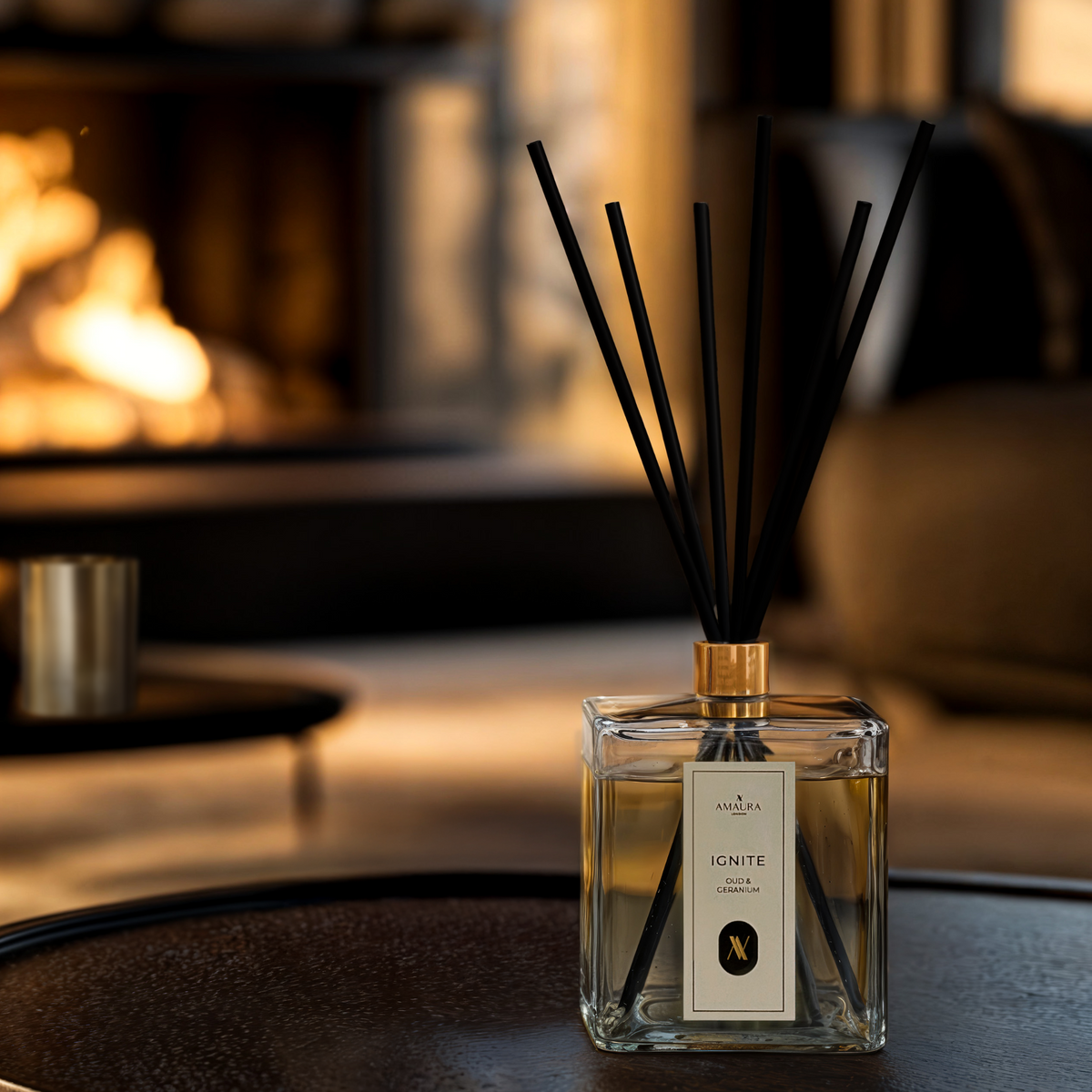 Calming | Luxury Amber & Lavender Reed Diffuser | 1 Litre – Amaura London