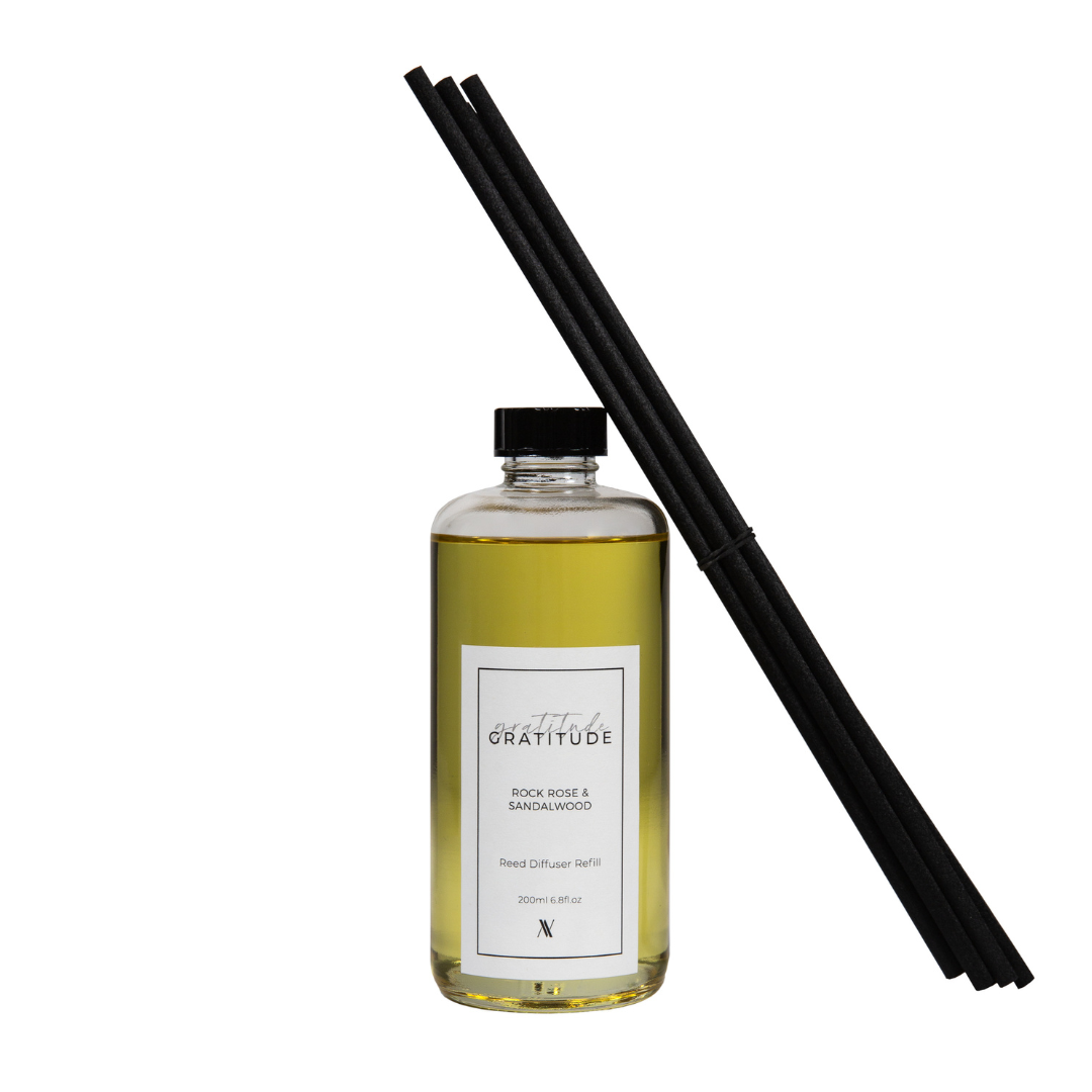 Gratitude Reed Diffuser Refill with Rose & Sandalwood Fragrance ...