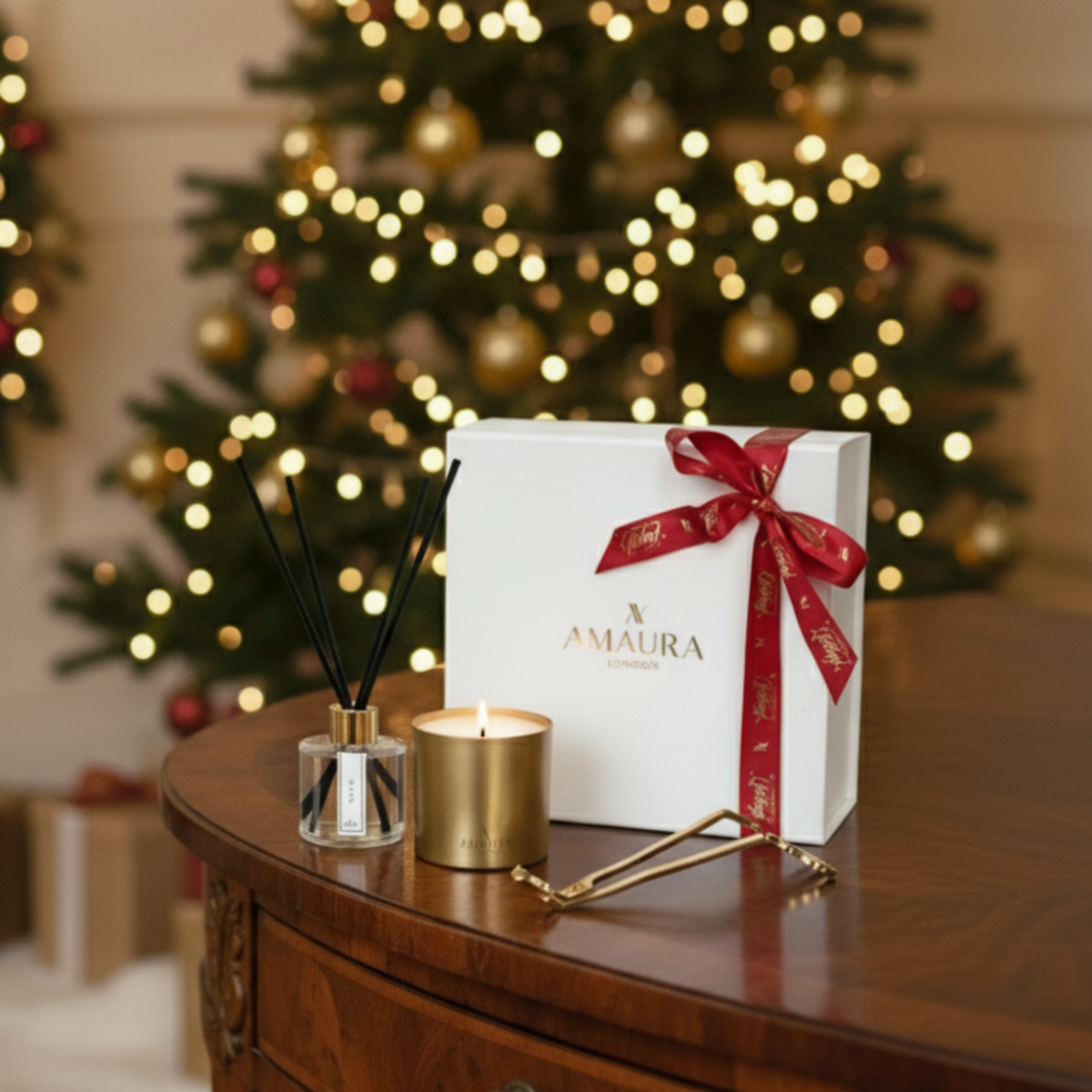 Ignite | Oud & Geranium | The Golden Glow Gift Set – Amaura London