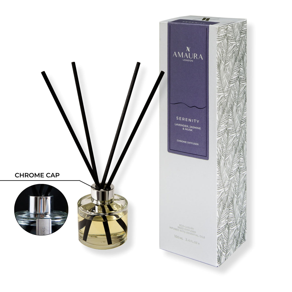Serenity Reed Diffuser With Lavender Jasmine & Musk Fragrance – Amaura ...